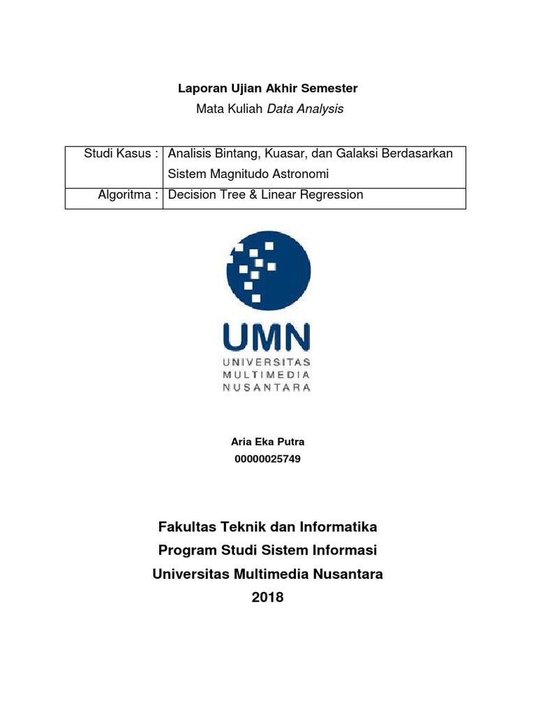 Laporan UAS PDF | PDF