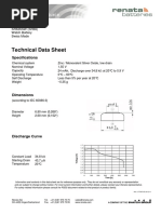 Renata Watch Battery Cross Reference Table | PDF