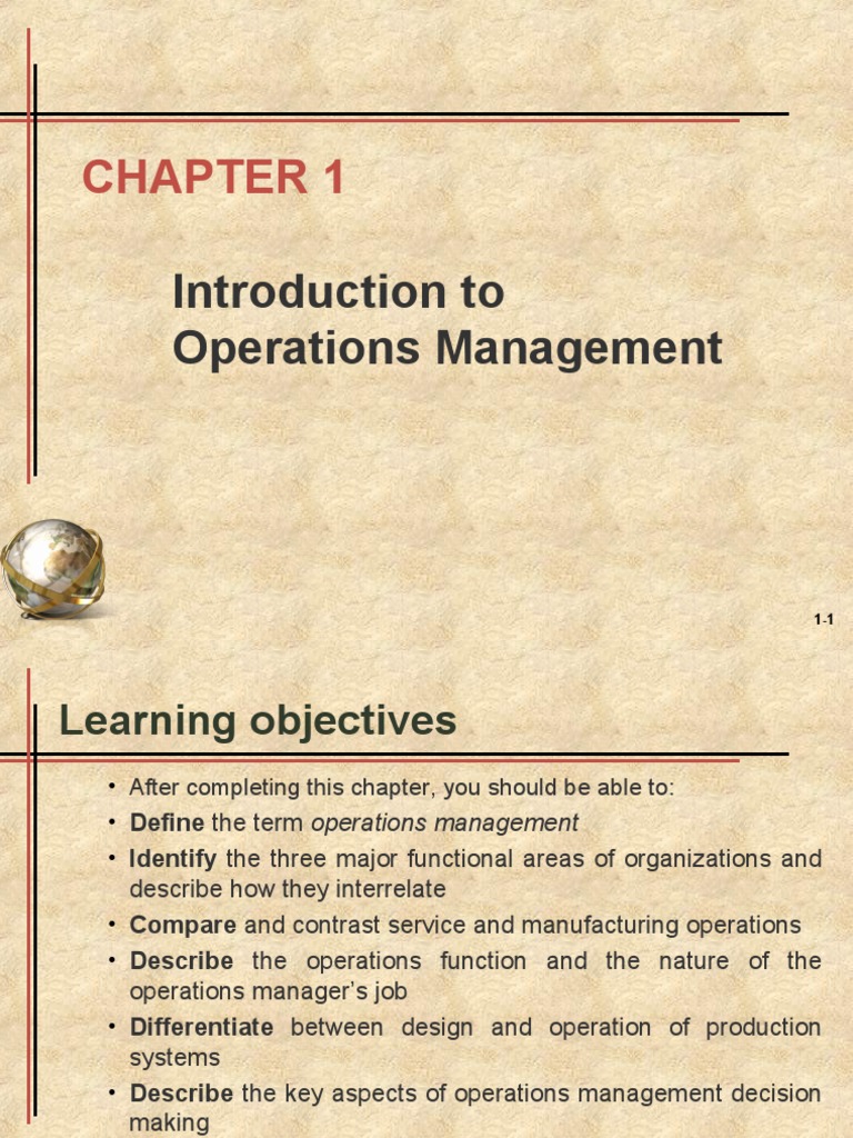 Operation Management | PDF | Mathematical Model | Supply Chain