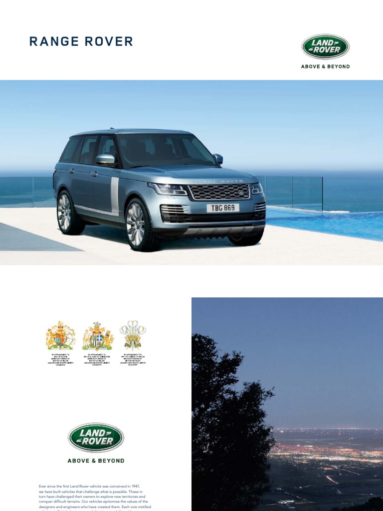Range Rover Brochure 1L4051910000BINEN01P Tcm297 716409 | PDF ...