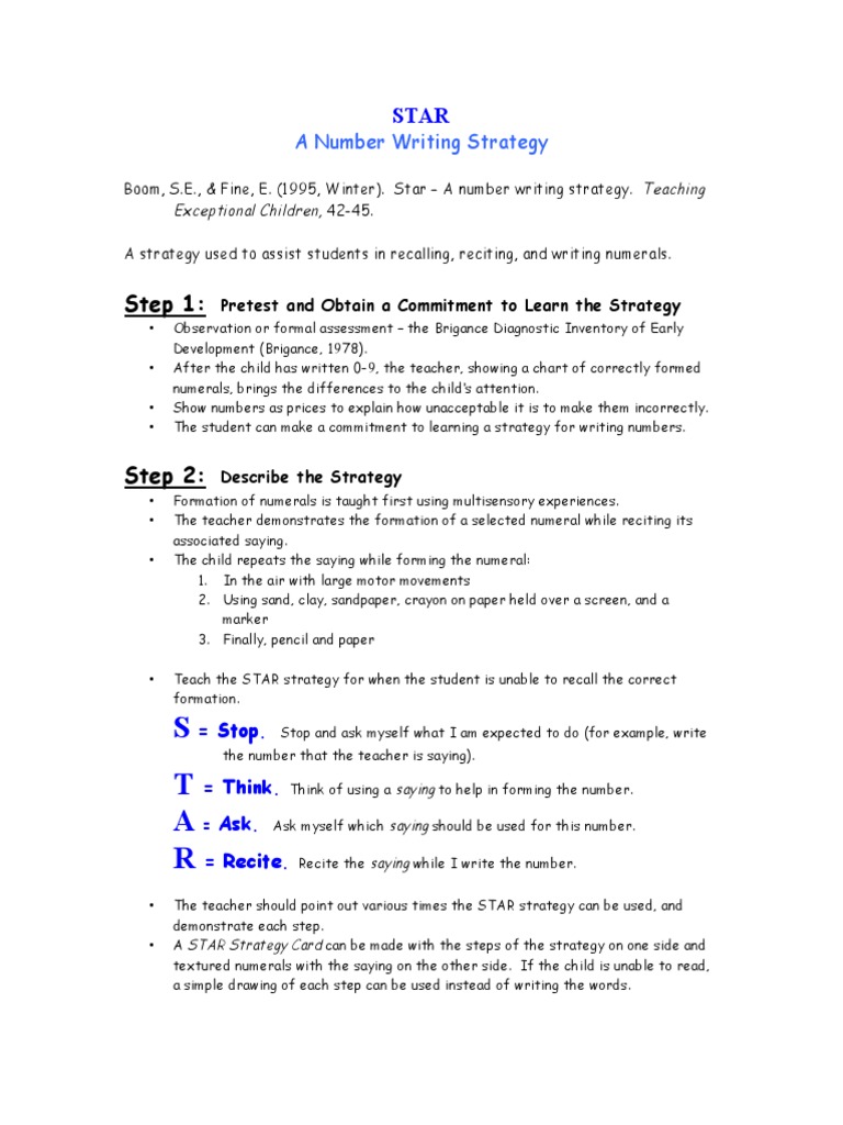Star | PDF | Educational Psychology | Psychology