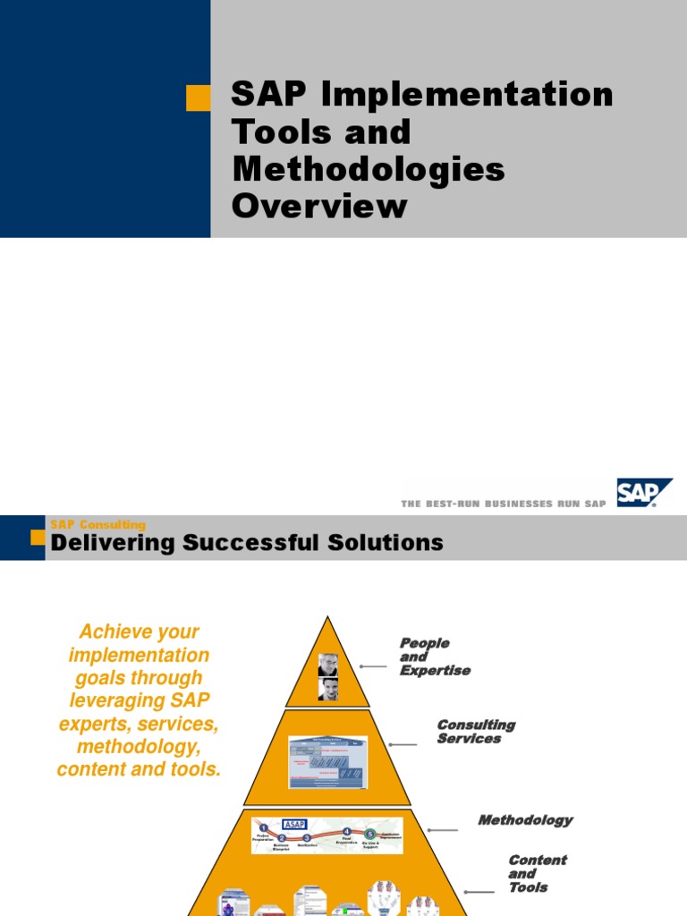 SAP Implementation Tools and Methodologies | PDF | Sap Se | Project ...