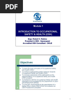 Module 1 - Osh and Bosh Framework | PDF | Occupational Safety And ...
