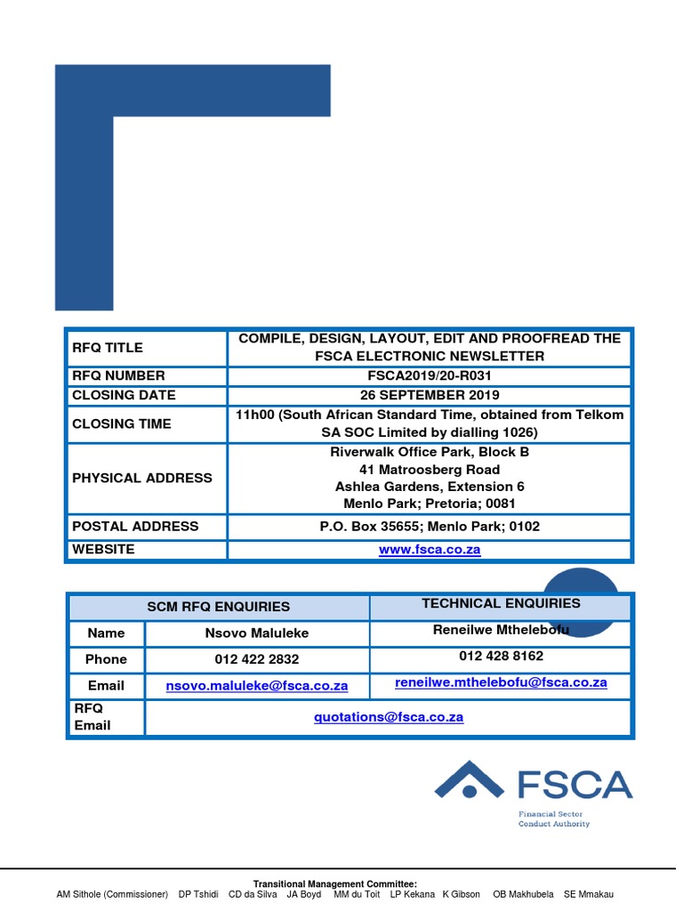 Example Tender Document | PDF | Page Layout | Proofreading