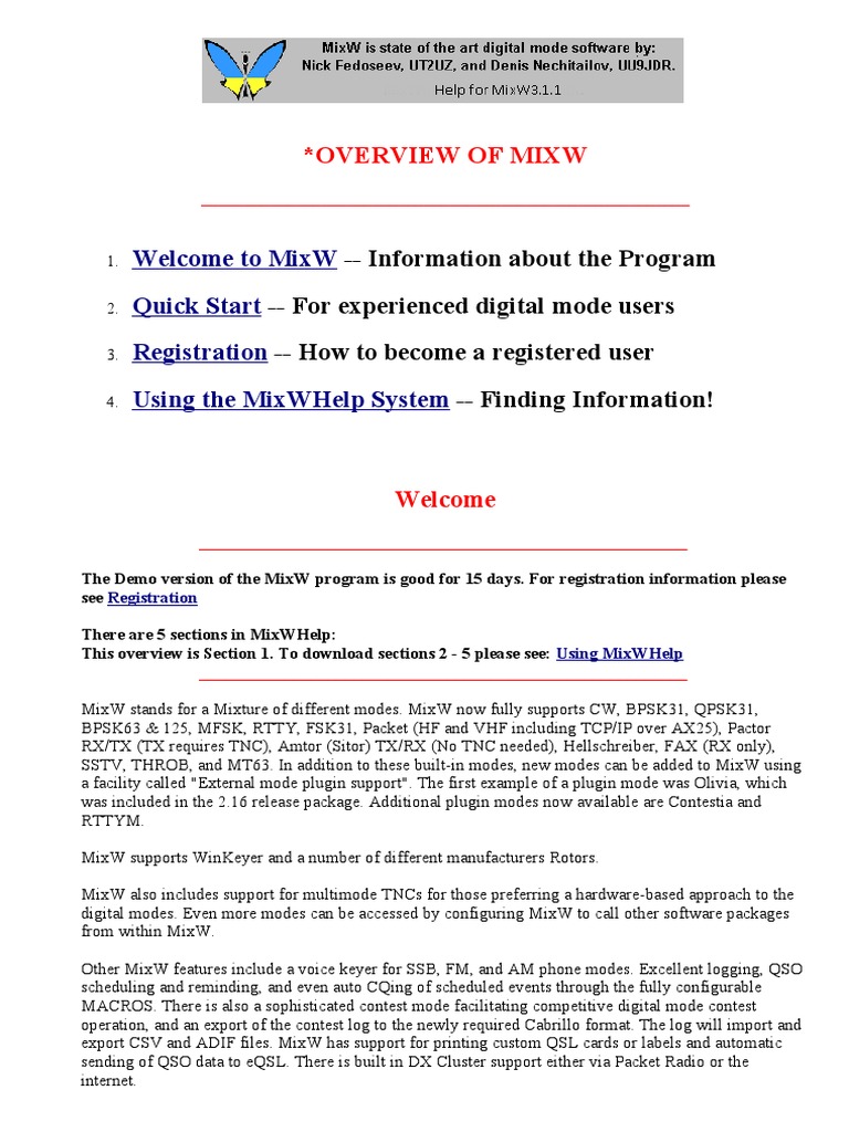 Welcome To Mixw Quick Start Registration Using The Mixwhelp System | PDF | Telecommunications ...
