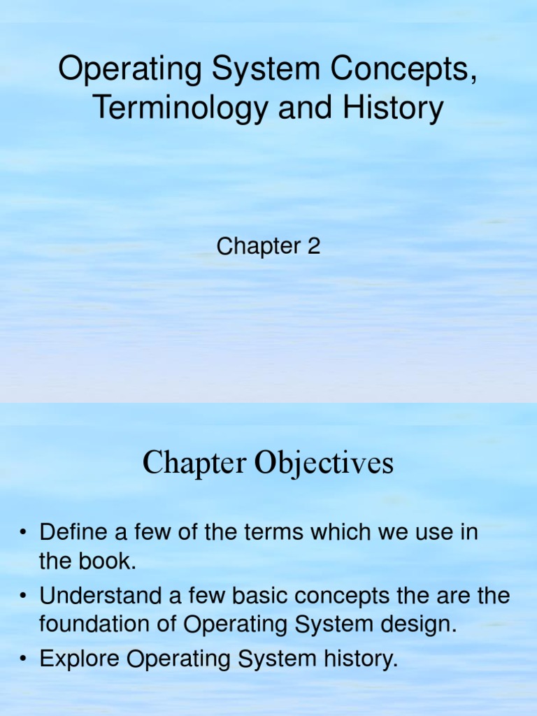 Operating System Concepts, Terminology and History | Download Free PDF | Berkeley Software ...
