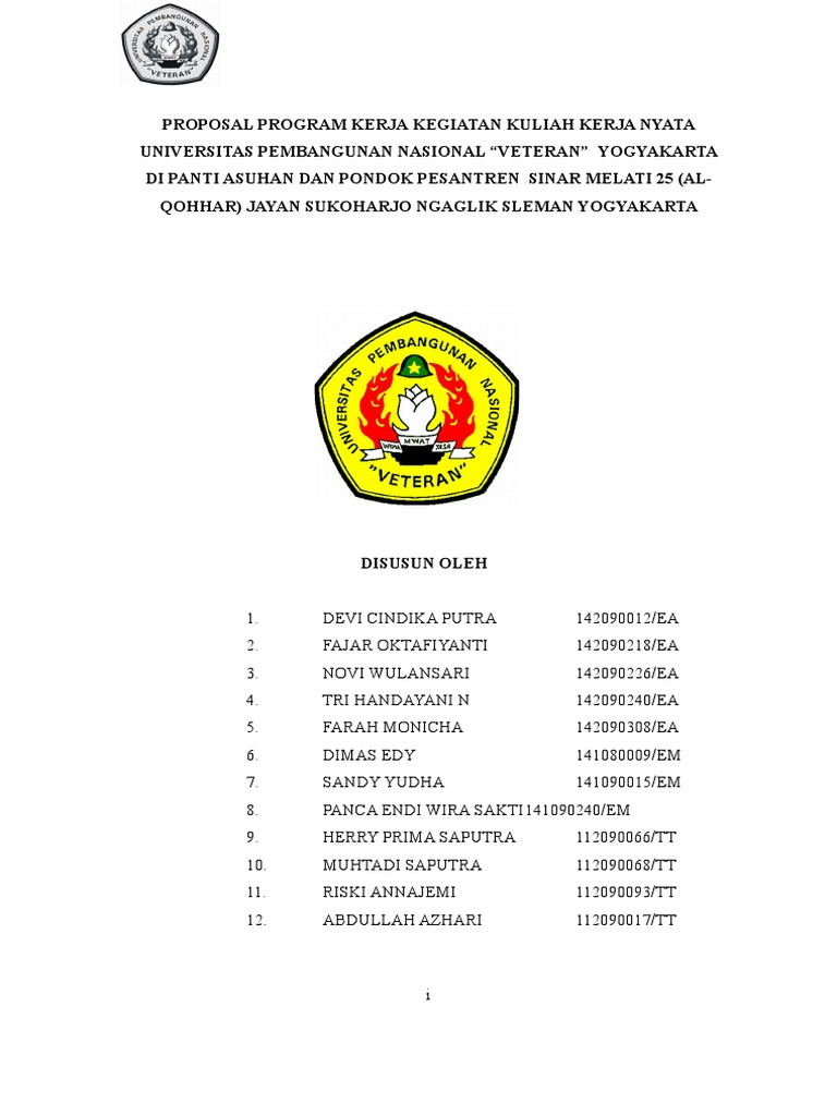 Dokumen - Tips - Proposal Program Kerja Kegiatan KKN | PDF | Seni