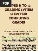 Sample Computation of Grades | PDF