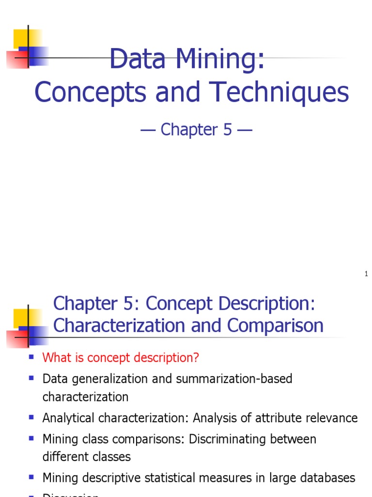 Data Mining: Concepts and Techniques: - Chapter 5 | PDF | Median | Statistical Analysis