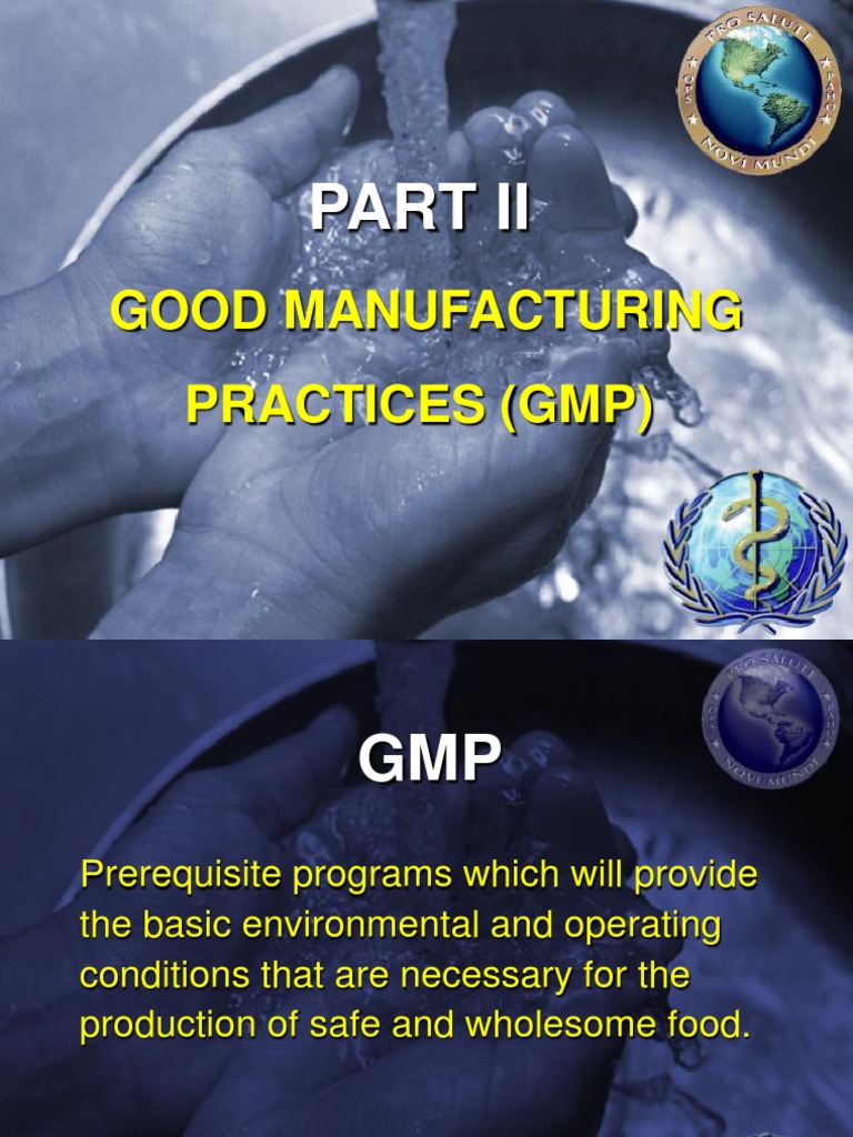 Good Manufacturing Practices | PDF | Hygiene | Foods