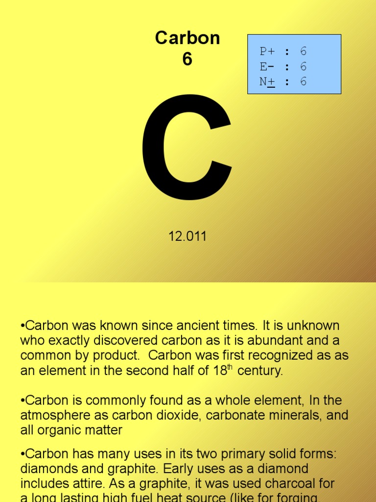 Understanding Carbon: Properties and Uses | PDF | Carbon | Chemical Elements