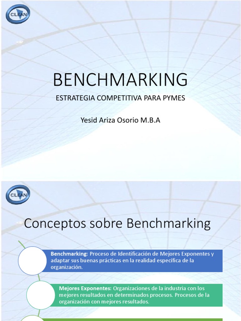 Bench Marking | PDF | Benchmarking | Planificación