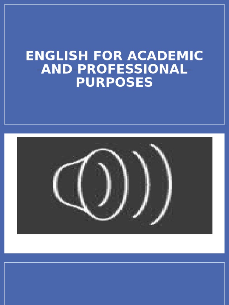English For Academic and Professional Purposes | PDF