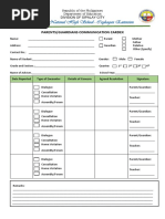 Learners Needs, Progress and Achievement Cardex | PDF | Parent | Relationships