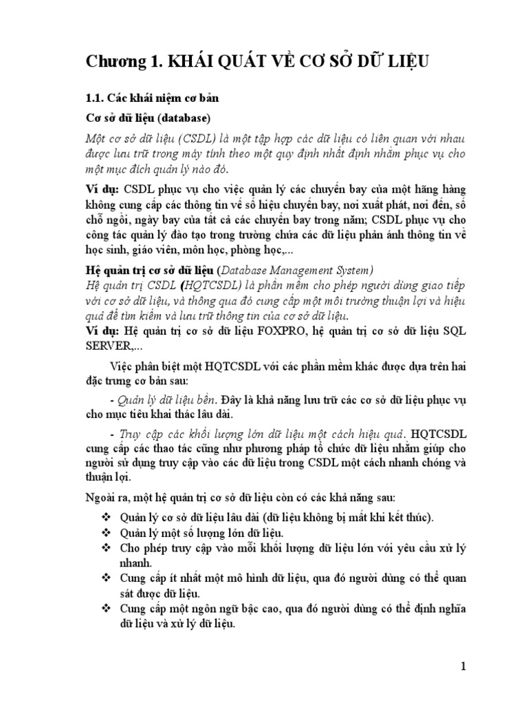 Giao Trinh Nhap Mon CSDL Va Thiet Ke CSDL | PDF