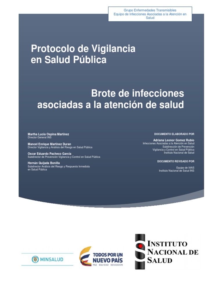 PRO Brotes de Infecciones Asociados A La Atencion en Salud | PDF ...