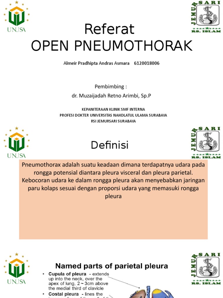 Open Pneumothorax | PDF