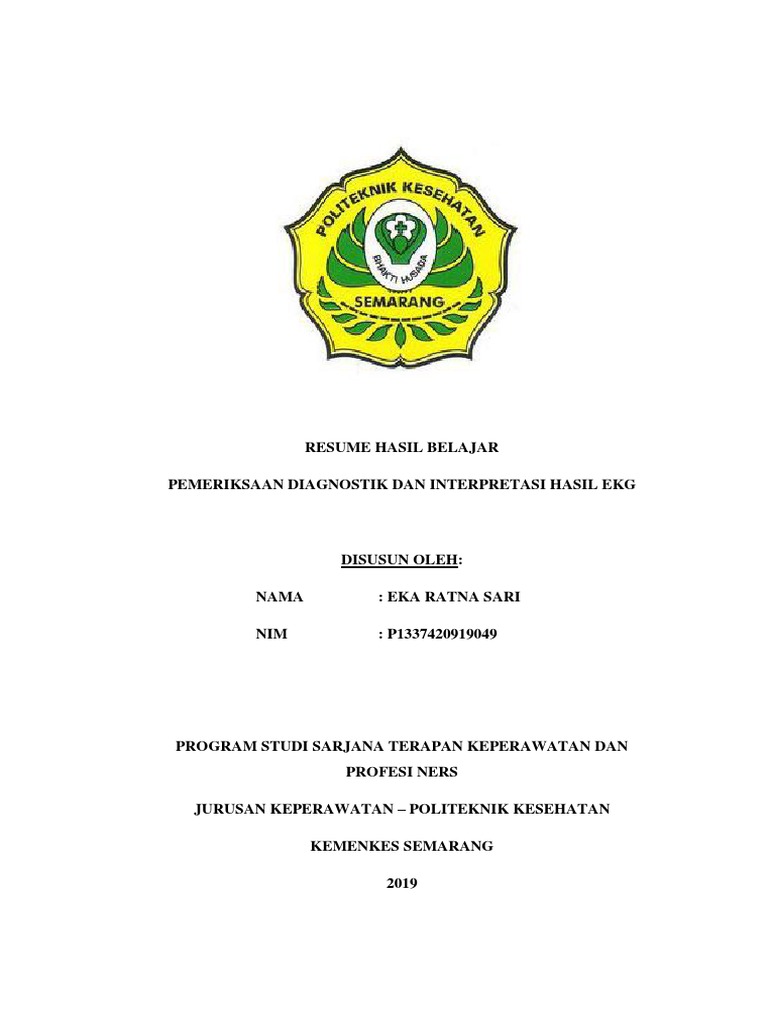 Interpretasi EKG dan BGA: Kasus Klinis | PDF
