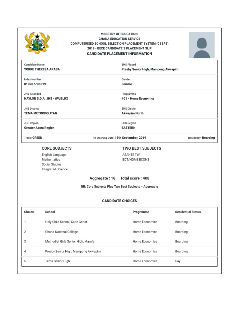 Https WWW - Cssps.gov - GH Placement Placementslip | PDF
