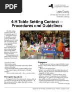 Table Setting Lesson Plan | PDF | Tableware | Domestic Implements