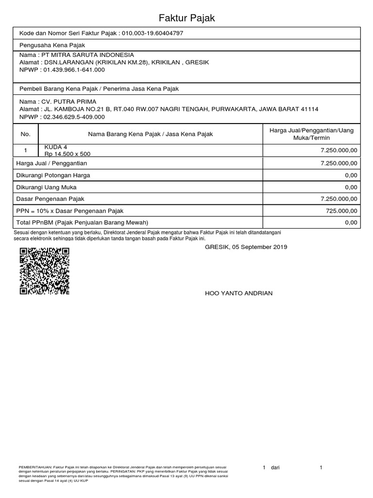 CV Putra Prima 0509 PDF | PDF