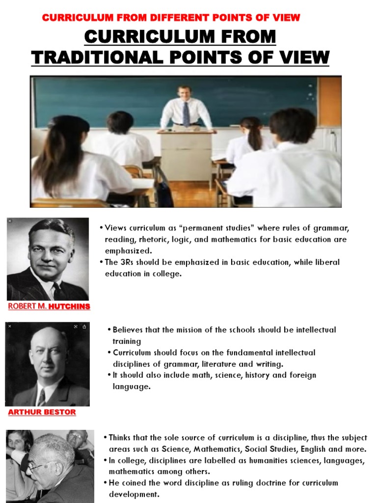 Traditional Curriculum Perspectives | PDF | Social Science | Science ...