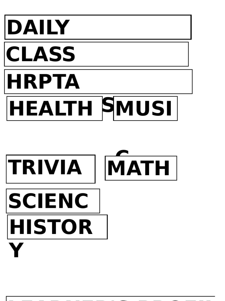 Daily Sweepers Class Officers Hrpta Officers Health Musi C | PDF