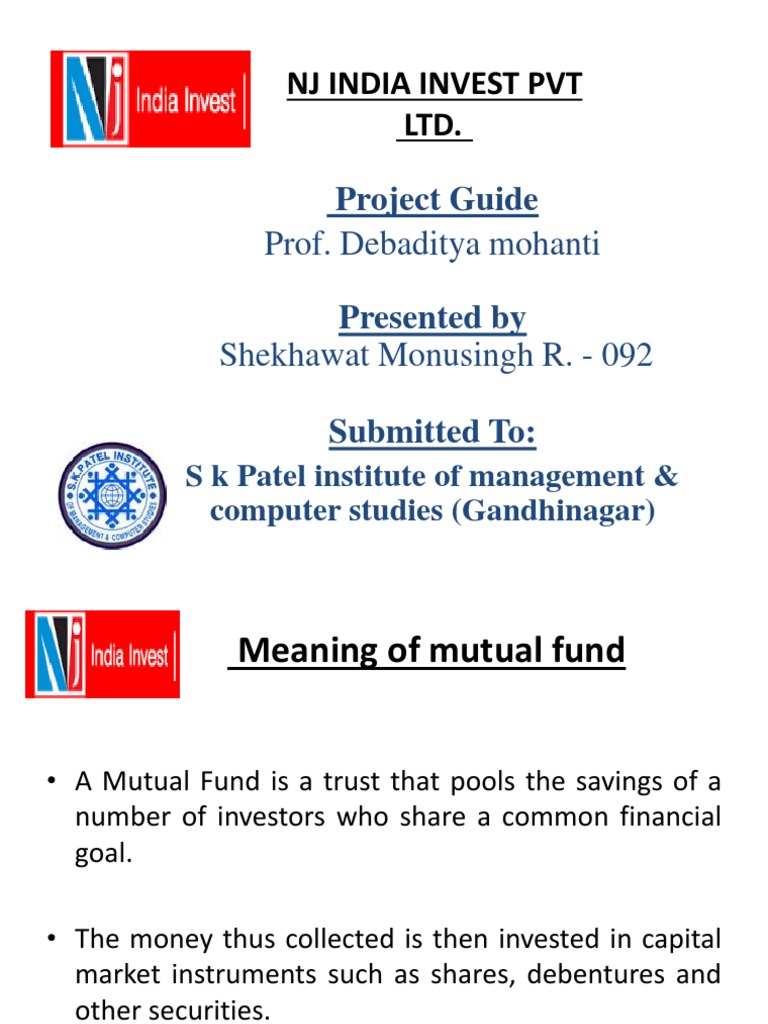 NJ India Invest: Mutual Fund Insights | PDF | Mutual Funds | Investor