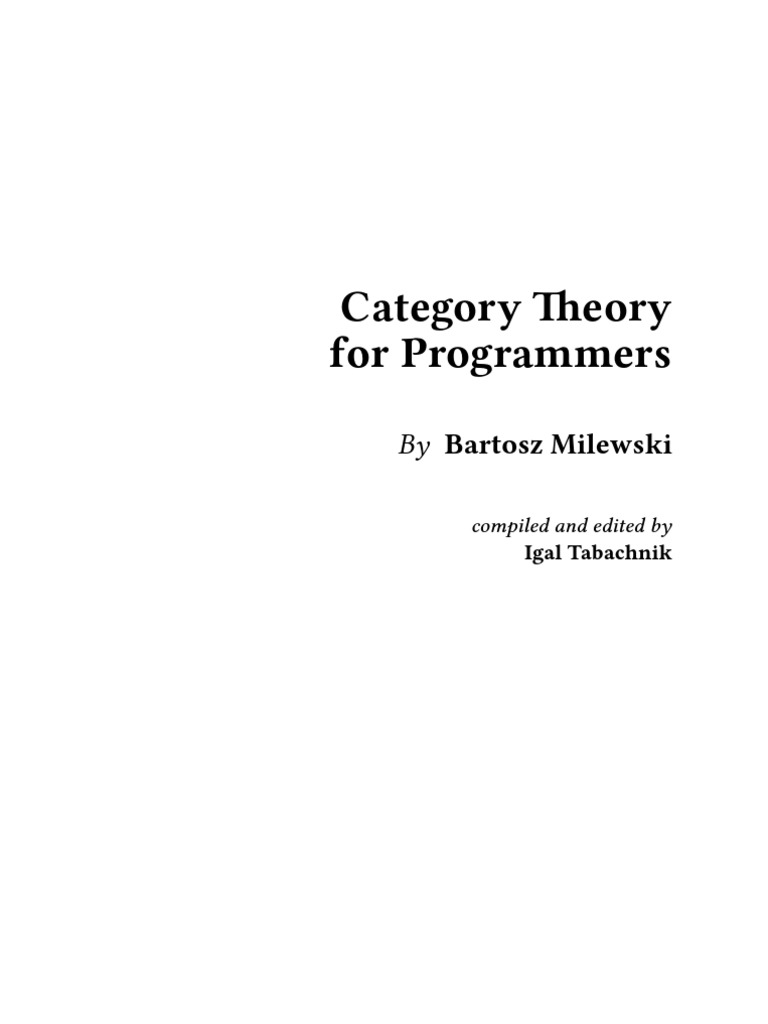 Category Theory for Programmers Guide | PDF | Mathematical Structures ...
