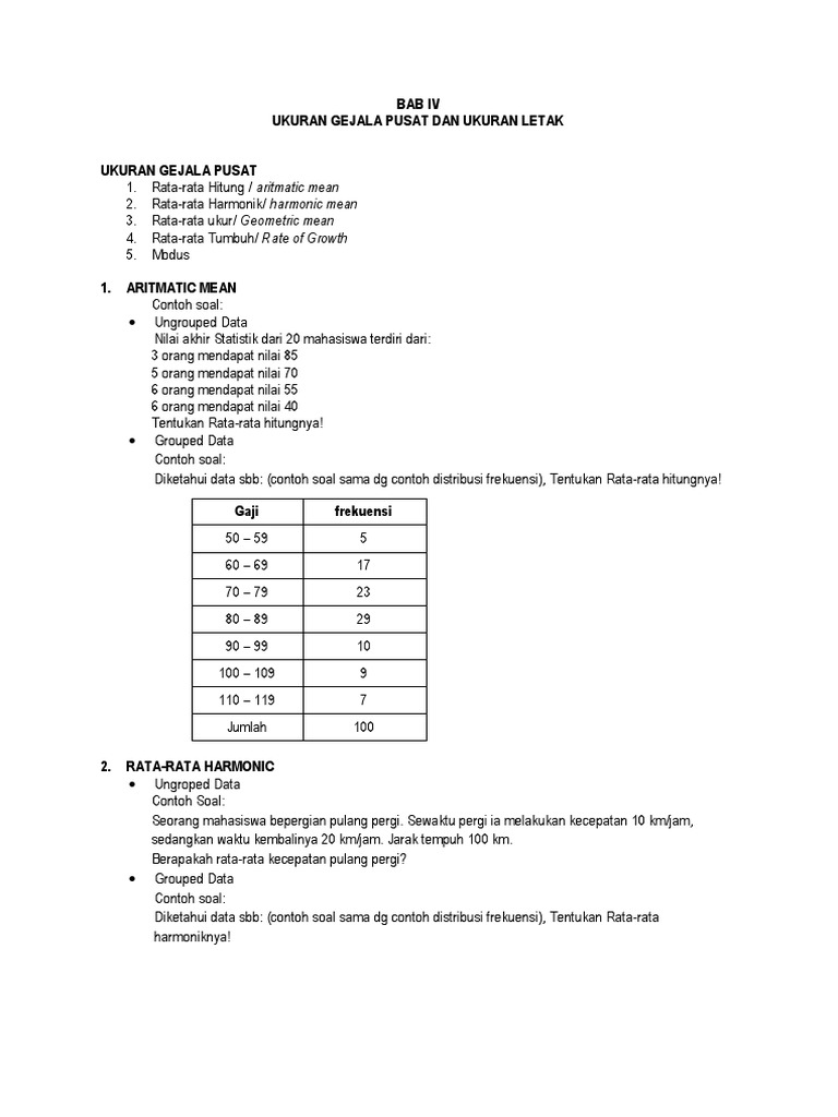 32+ Contoh Soal Rata Rata Aritmatik - Contoh Soal Terbaru