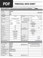 Personal Data Sheet Cs Form No. 212 Revised 2018 | PDF | Passport ...
