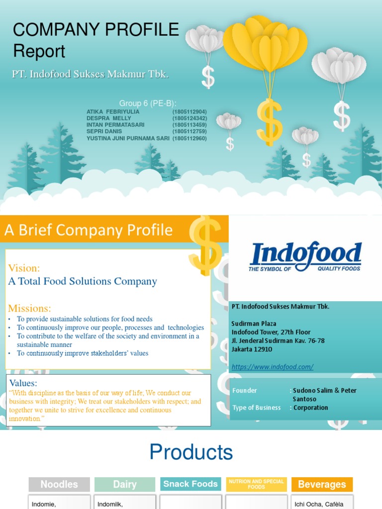 Company Profile: PT. Indofood Sukses Makmur TBK | PDF | Investor ...
