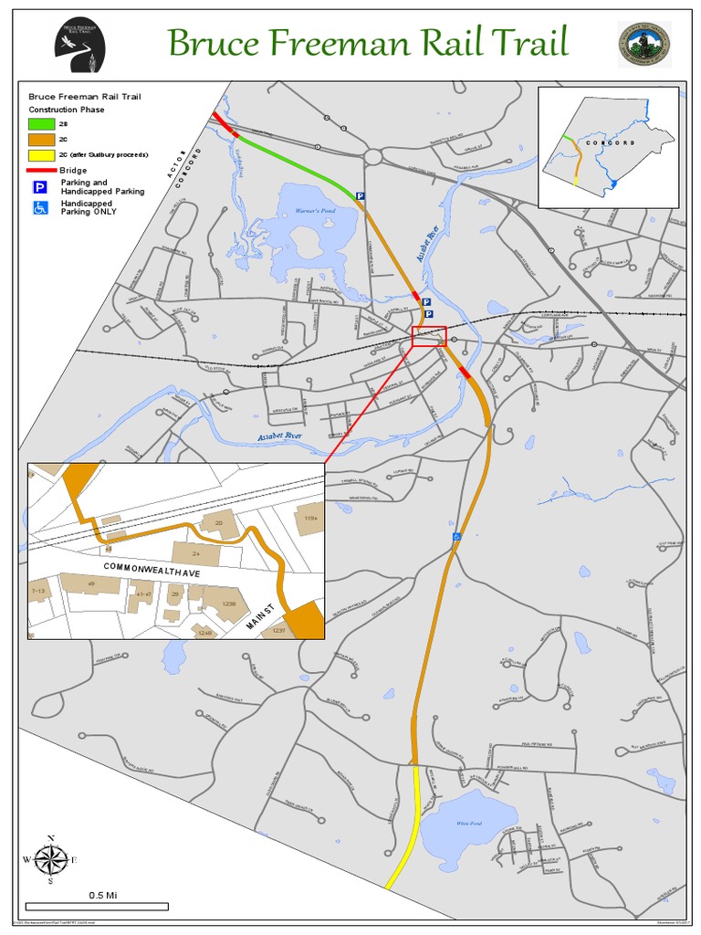 Bruce Freeman Rail Trail map