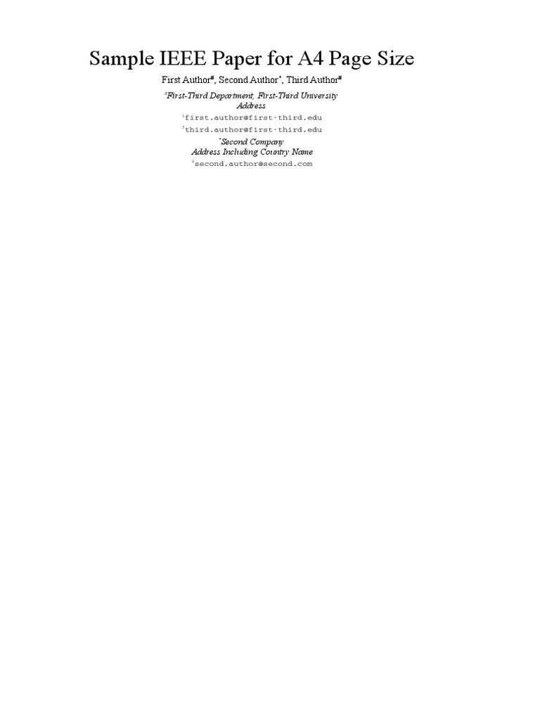 Formatting Instructions for Authors Preparing Papers for Publication in ...