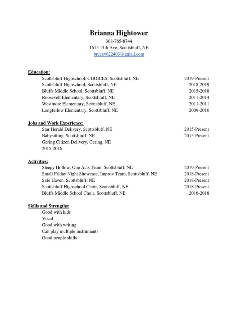 Brianna Hightower: Education | PDF | Wellness