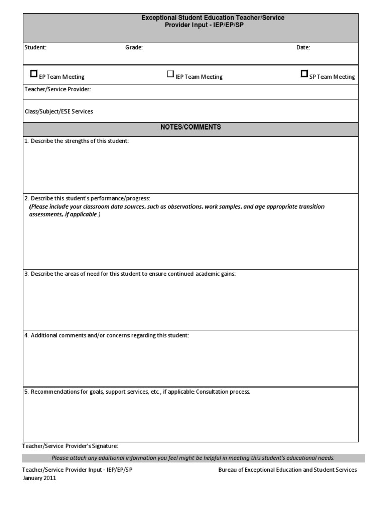 Teacher Input Form | PDF