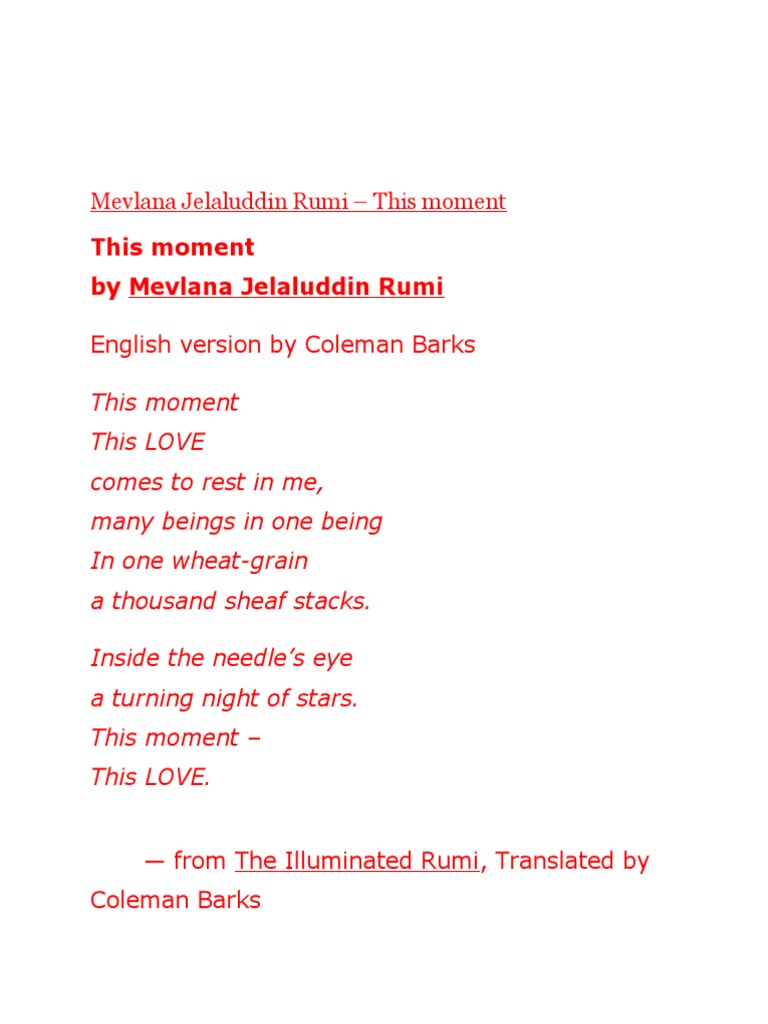 Mevlana Jelaluddin Rumi | PDF | Rumi
