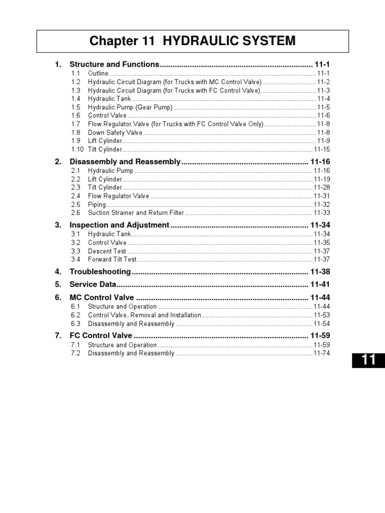 Chapter 11 Hydraulic System | PDF | Pump | Valve