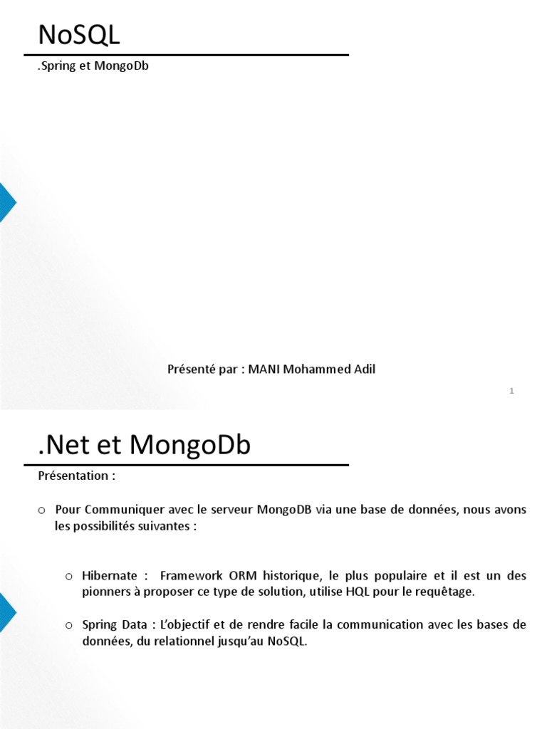 ITC - Spring Et MongoDB | PDF | MongoDB | Java (Langage de programmation)