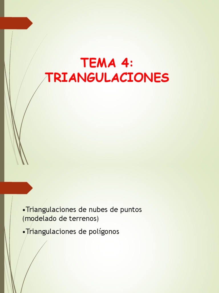 Triangulaciones | PDF | Triángulo | Sistema de información geográfica
