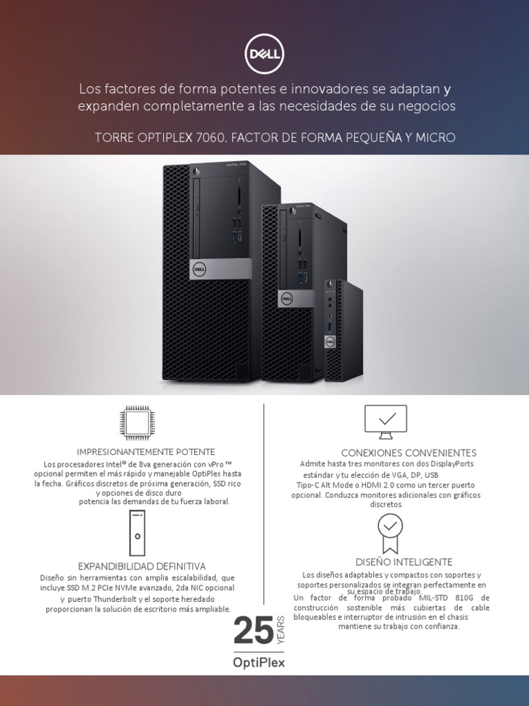 OptiPlex 7060 Spec Sheet | Dell | Microsoft Windows