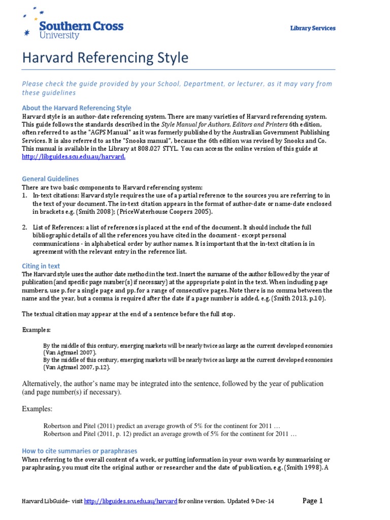 Harvard Guide | PDF | Citation | Publishing