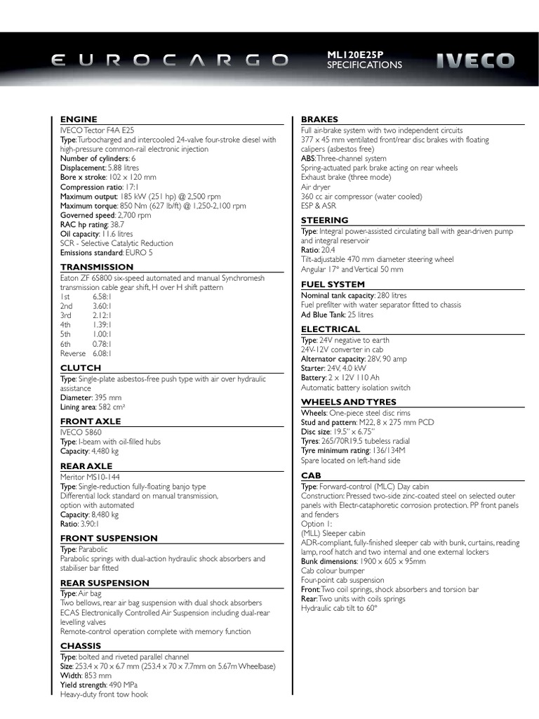 Engine Brakes: Specifications | PDF | Suspension (Vehicle ...