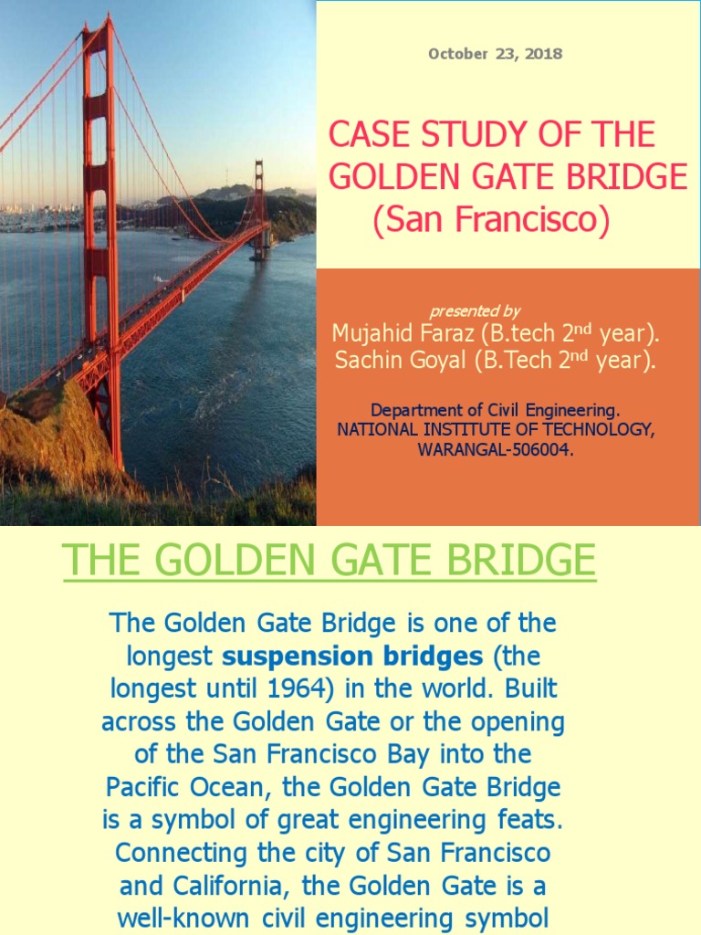 Golden Gate Bridge Case Study | PDF | Structural Engineering | Civil ...