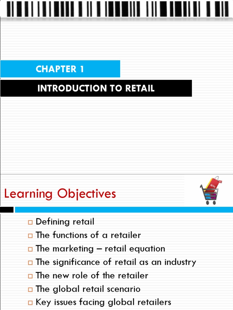 CH 01 - Introduction To Retail | PDF | Retail | Marketing
