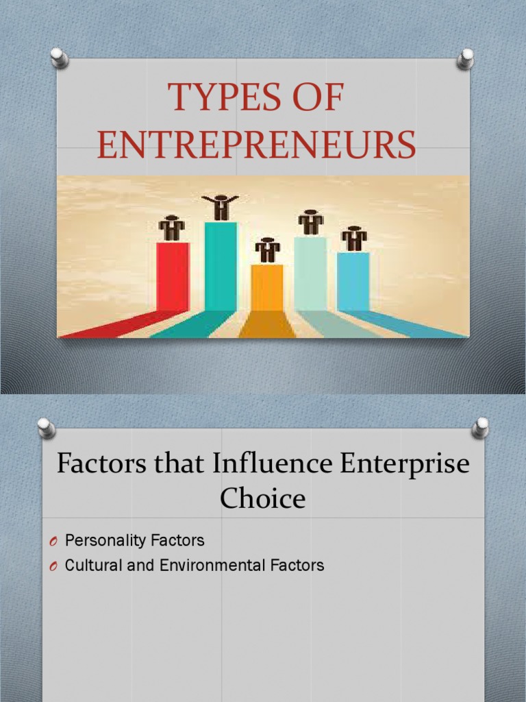 Types of Entrepreneur | PDF | Franchising | Entrepreneurship