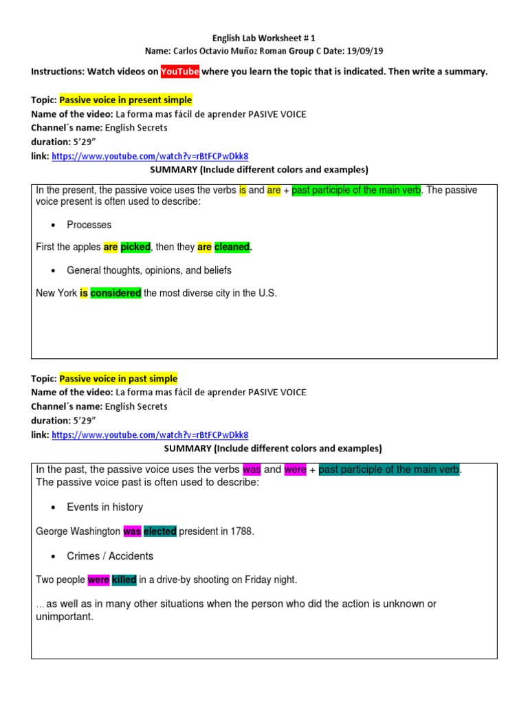 English Lab Worksheet | PDF | Linguistic Typology | Language Mechanics