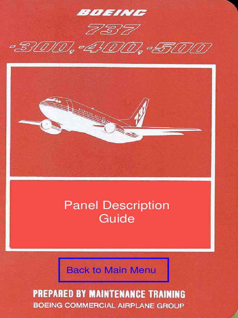 B737 Cockpit Panel Guide | PDF