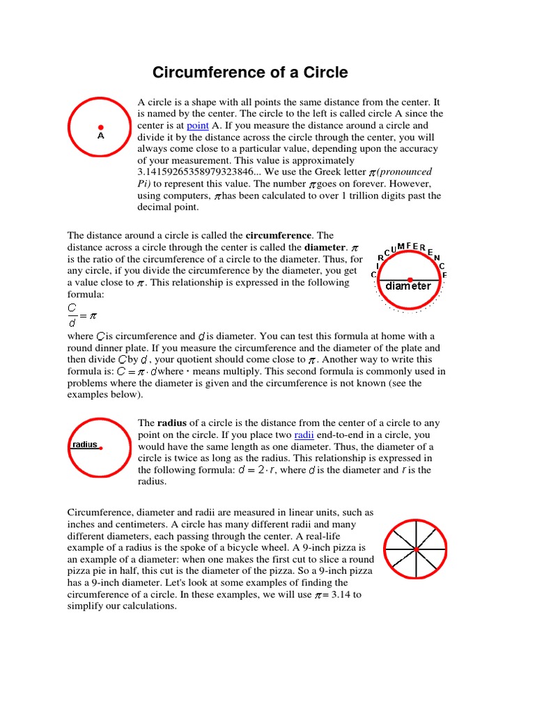 Understanding Circle Circumference and Pi | PDF | Circle | Pi