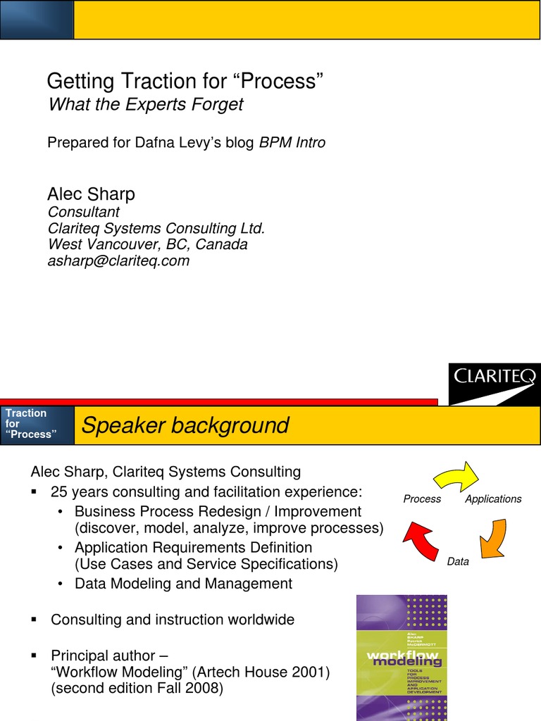 Alec Sharp Process Traction | PDF | Business Process | Goal